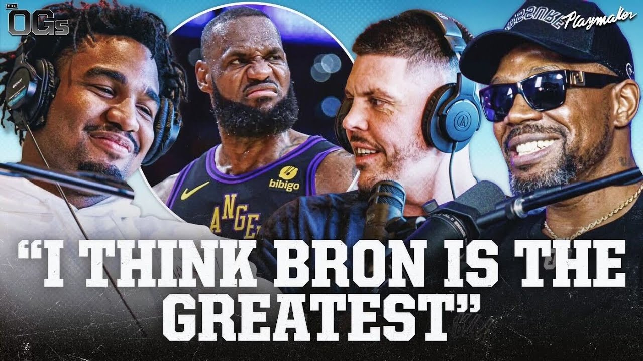 Jaylen Waddle Tells The OGs Why LeBron Is The GOAT - YouTube