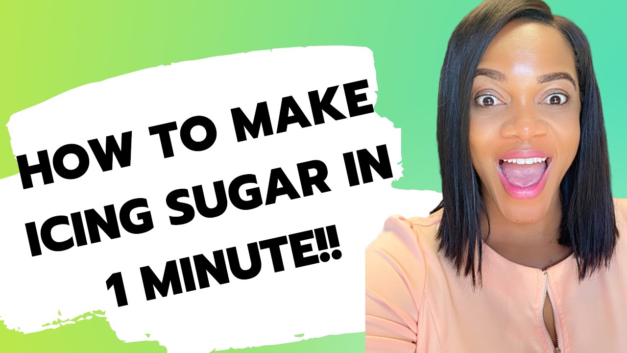 how to make icing sugar in 1 minute (POWDERED or ICING SUGAR) - YouTube