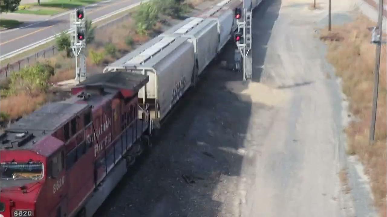 BNSF and CPKC Trains from the Overpass, Red Rock Location, Newport, MN #bnsf #cpkc #train # ...