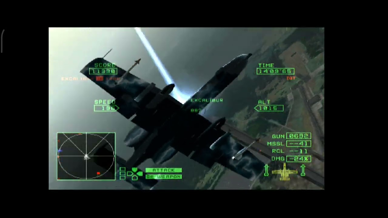 Ace Combat Zero A10 only run Ace Difficulty mission 09 - YouTube