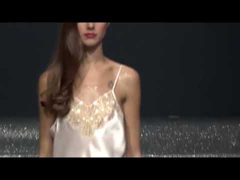 silk pajamas | silk sleepwear show in Paris .