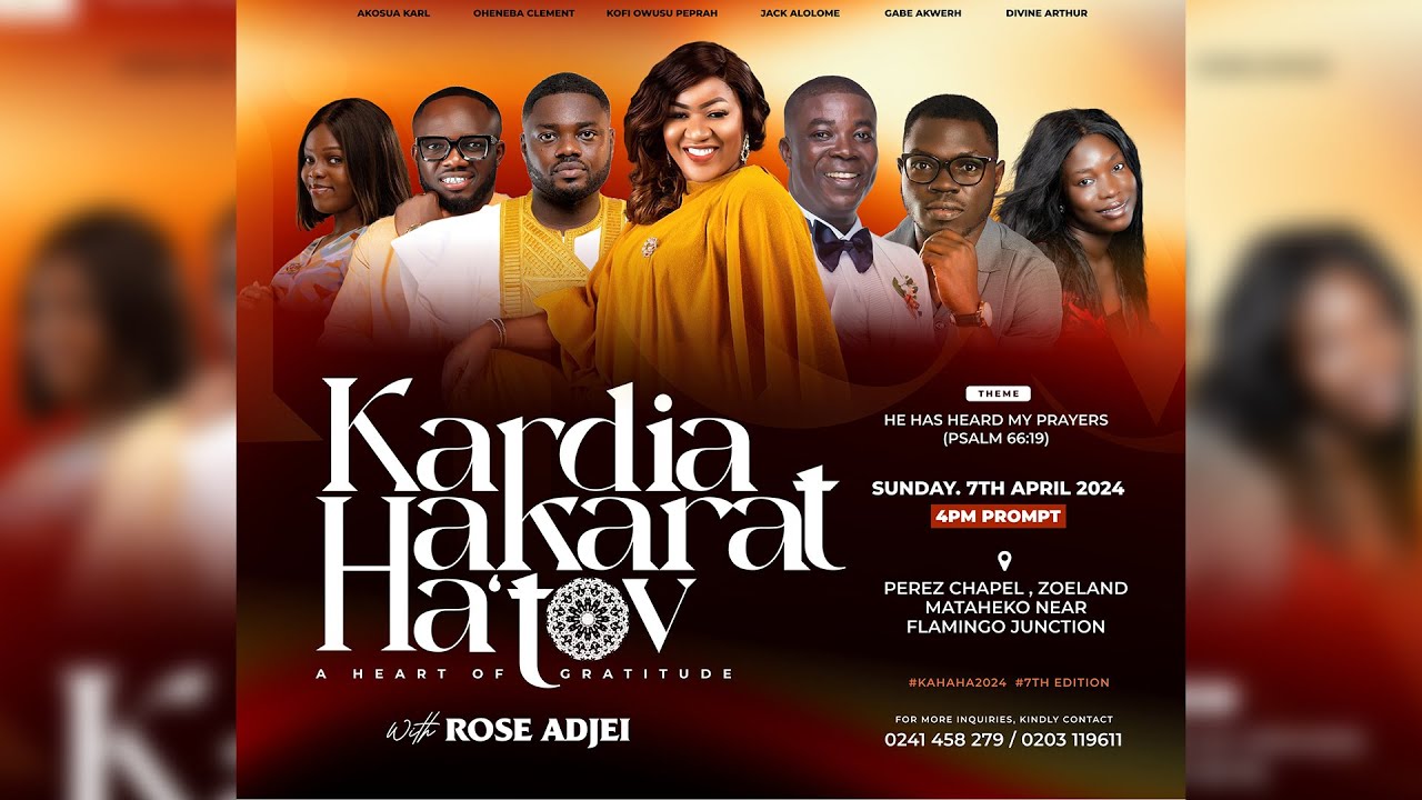 Kardia Hakarat Hatov 2024 by Rose Adjei {Live} - YouTube