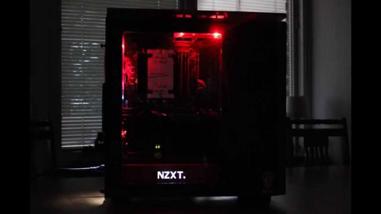 NZXT h440, Asus R9 280X, i5 4960k. Red details all over - YouTube