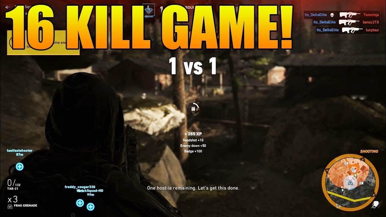 16 Kill Disruptor Game While Playing Solo - Ghost Recon Wildlands PVP ...