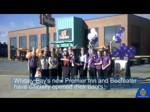 Launch of new Premier Inn & Beefeater in Whitley Bay - YouTube