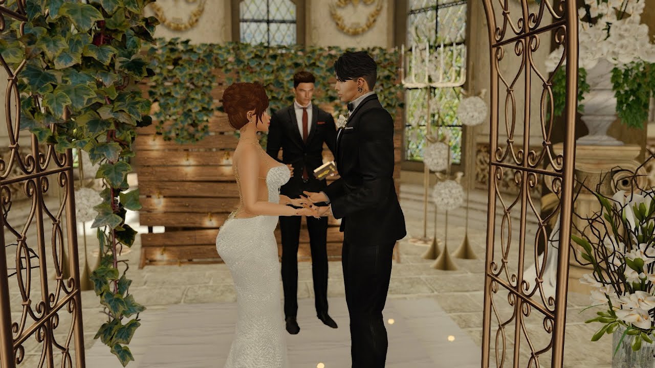 Kara and Angelo Wedding Second Life - YouTube