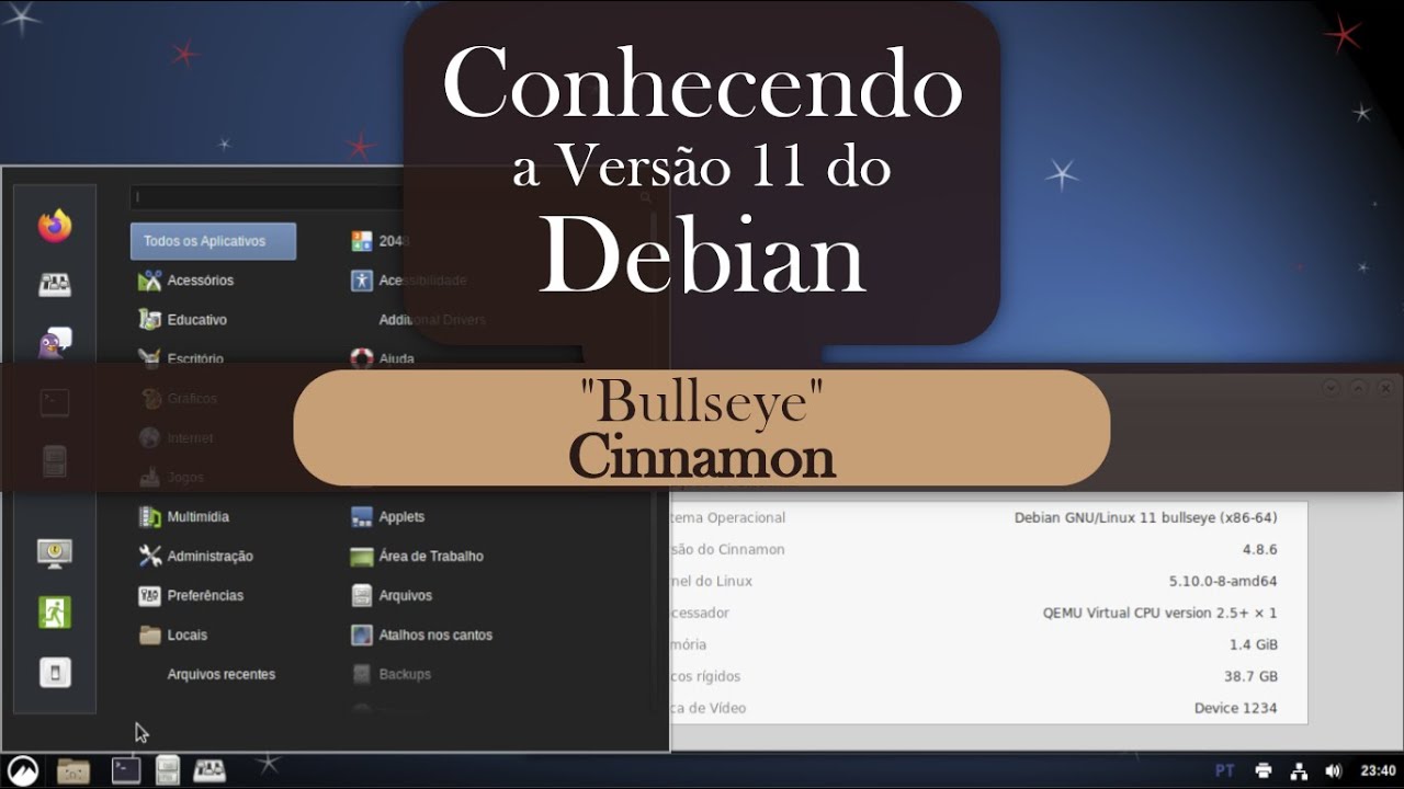 Debian 11 Bullseye (Edição Cinnamon) - YouTube