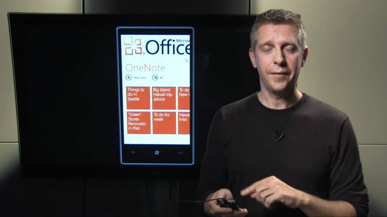 Office Mobile on Windows Phone 7 - YouTube