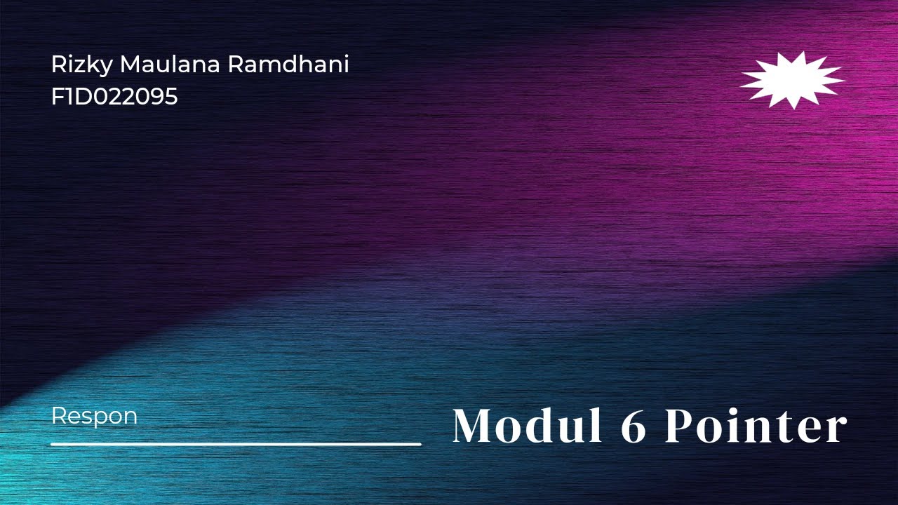 Respon 6 | F1D022095 | Rizky Maulana Ramdhani - YouTube