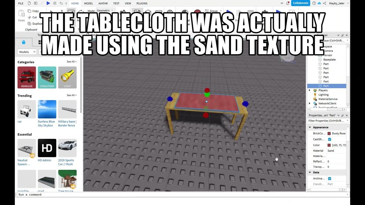 Doors Creations - Table (Roblox Doors) #robloxdoors #roblox - YouTube