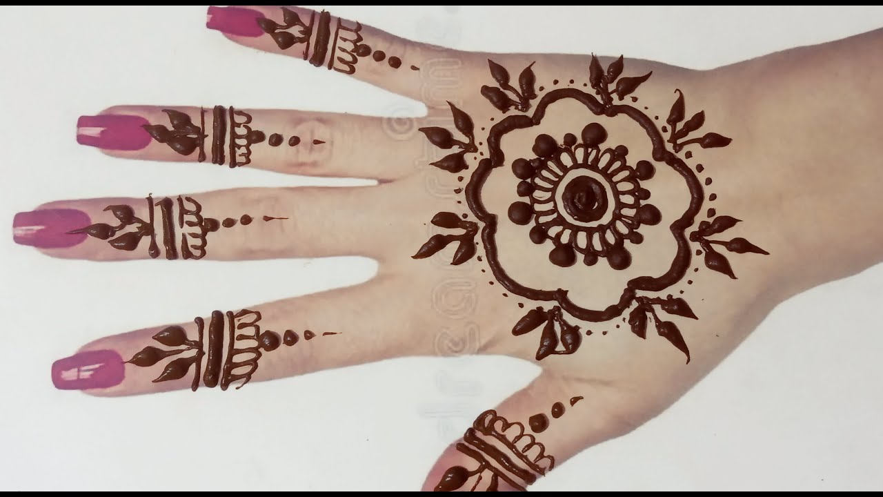 Beautiful mehadi design || bhumikaarts😍 - YouTube