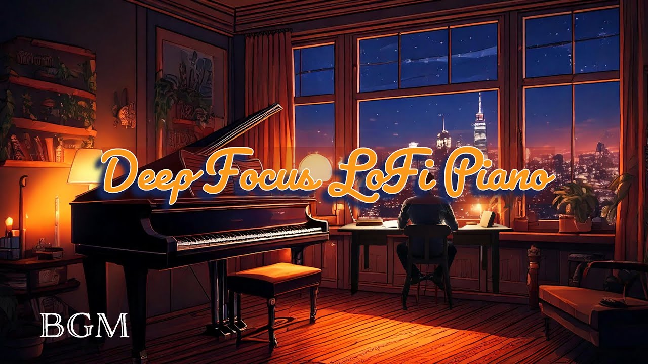 Deep Focus Lo-Fi Piano | Relaxing Study Music, Work & Concentration # ...