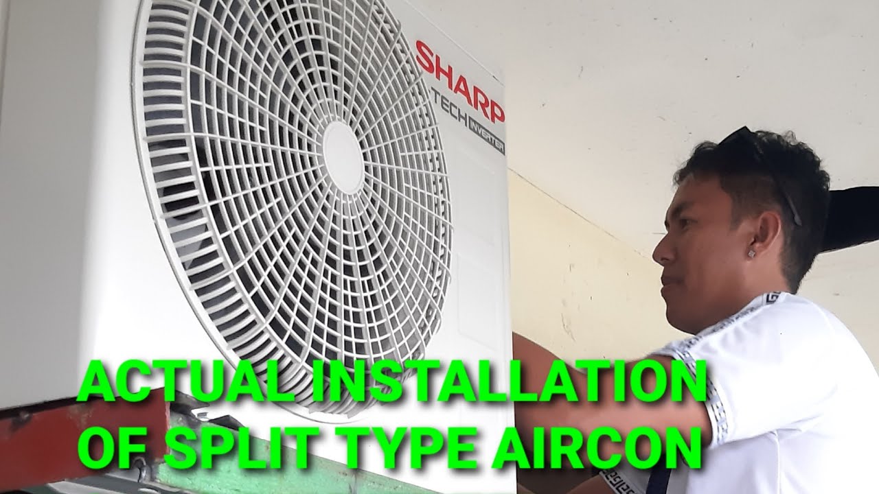 BASIC ELECTRICAL TUTORIAL Installation of split type aircon (SHARP ...