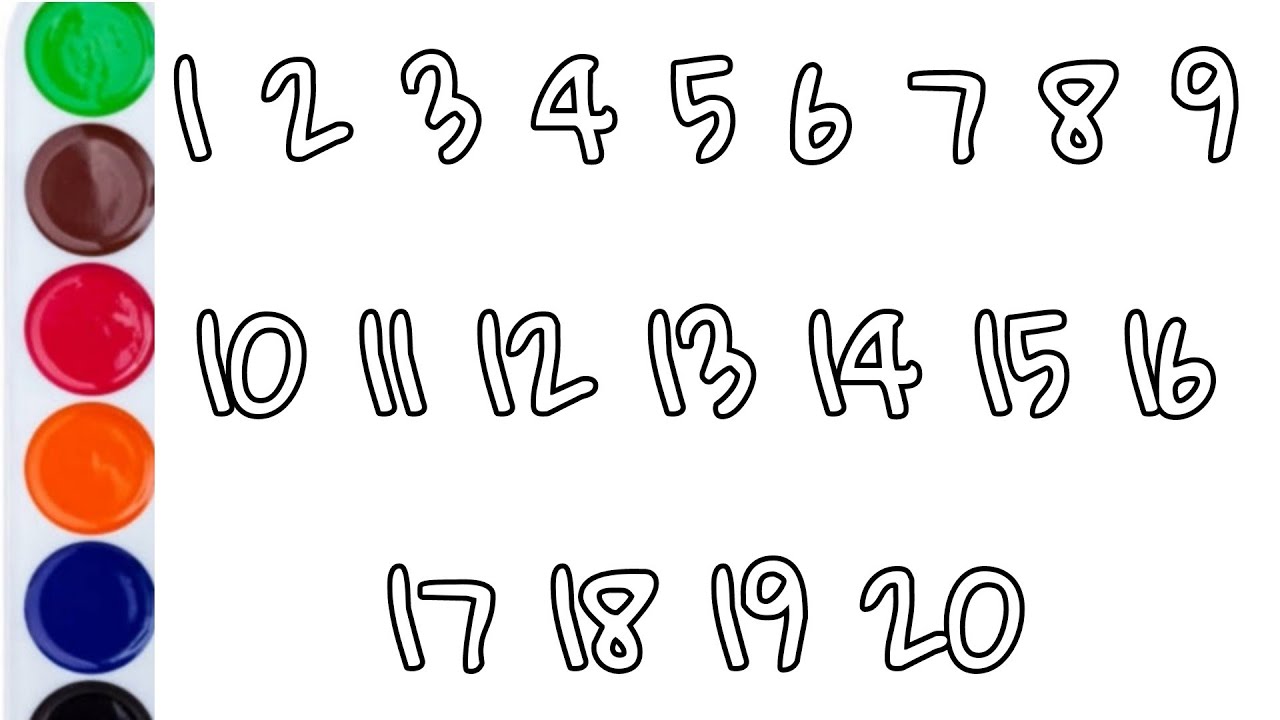 Learn to write number 1-20 | phonics numbers for kids | Preschool ...