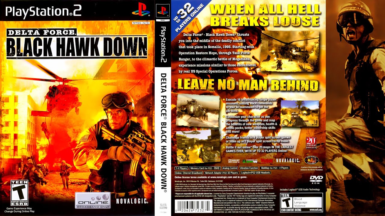 Delta Force: Black Hawk Down for PlayStation 2 | FULL GAME 4K/60 | REAL ...
