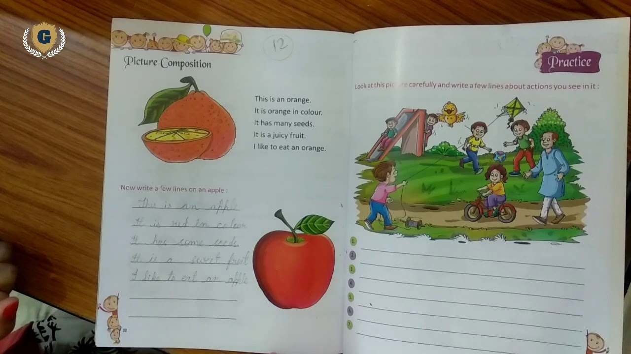 12. CLASS UKG | ENGLISH | PICTURE COMPOSITION - YouTube