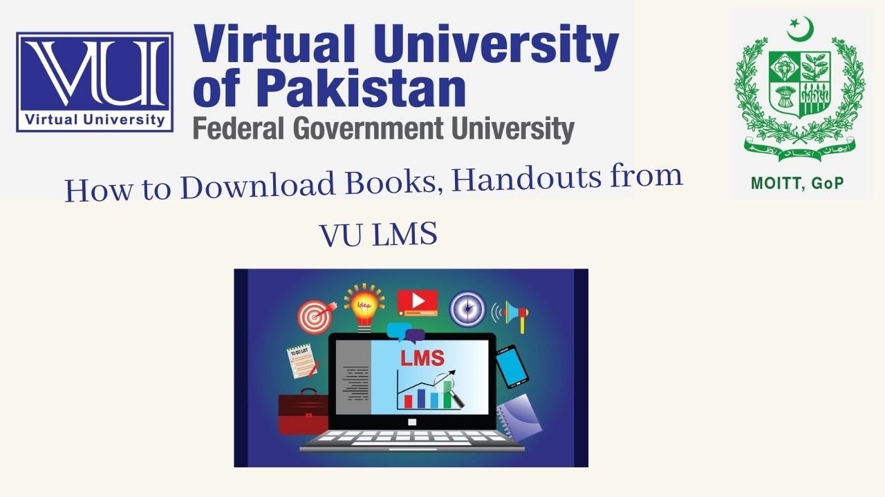 How to Download Books & Hand Outs from VU LMS - YouTube