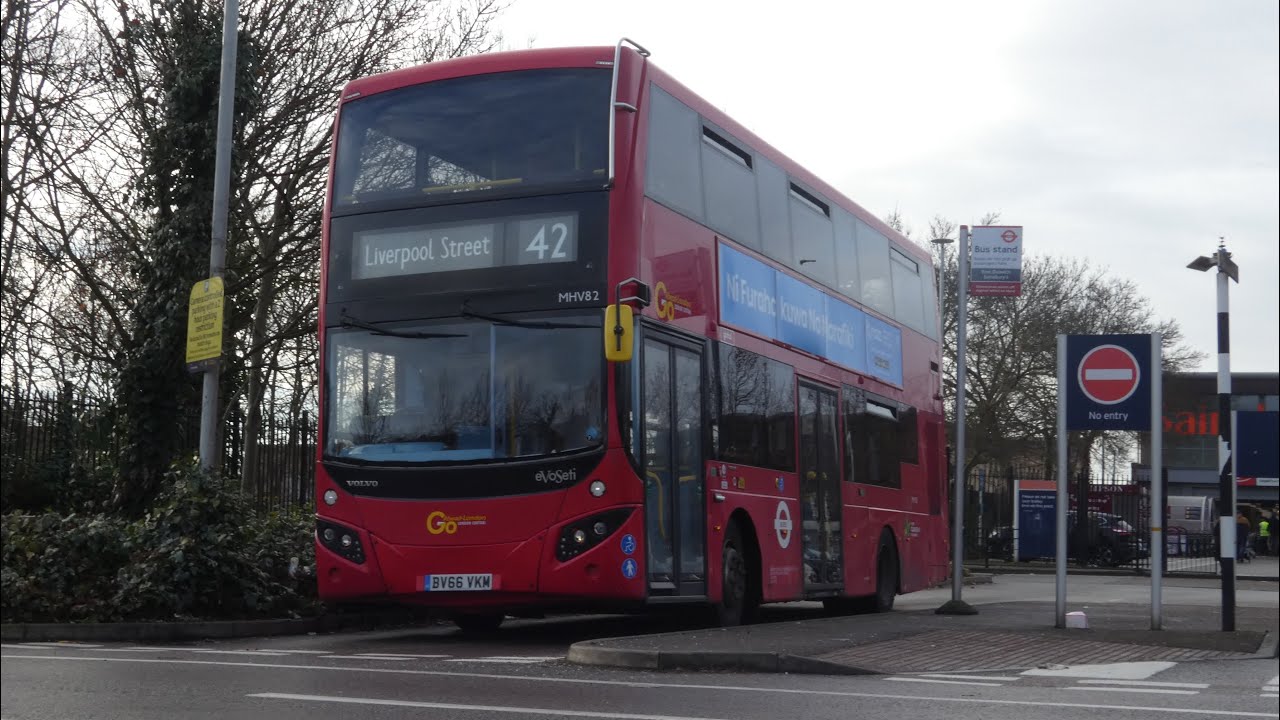 FULL ROUTE VISUAL | London Central Route 42 East Dulwich To Liverpool ...