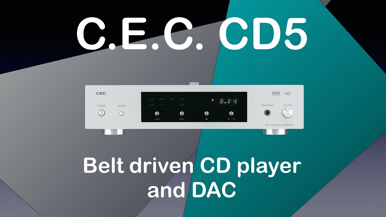 C.E.C. CD5 belt driven cd-player and DAC - YouTube