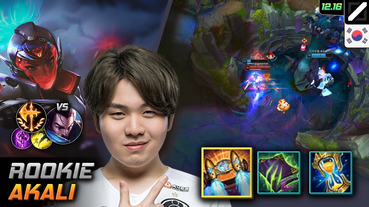 Rookie Mid Akali Build Hextech Rocketbelt Conqueror - Rookie Akali ...