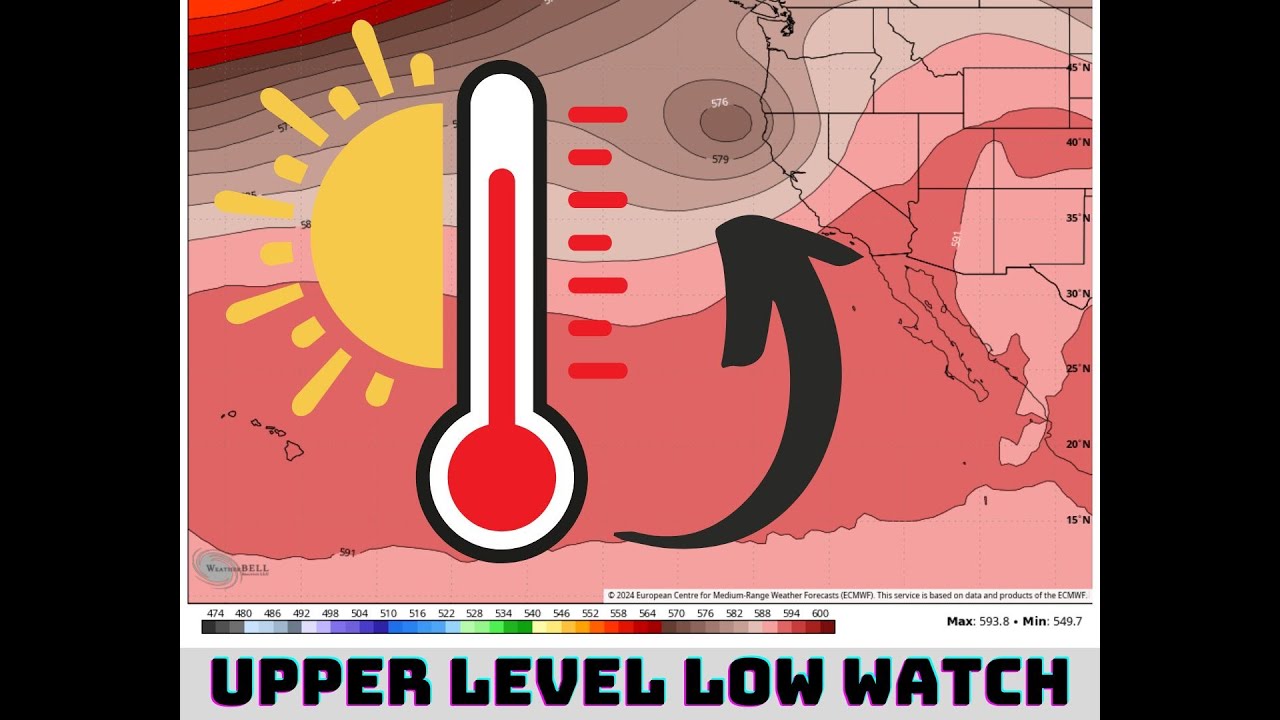 California Weather: Upper-Level Low, Heat and What's next? - YouTube
