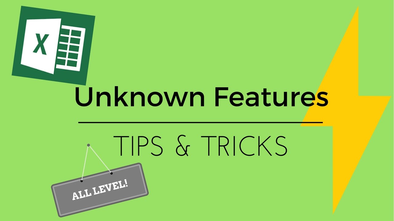 Unknown Features - No formula! Make Excel understand your logic (simple ...