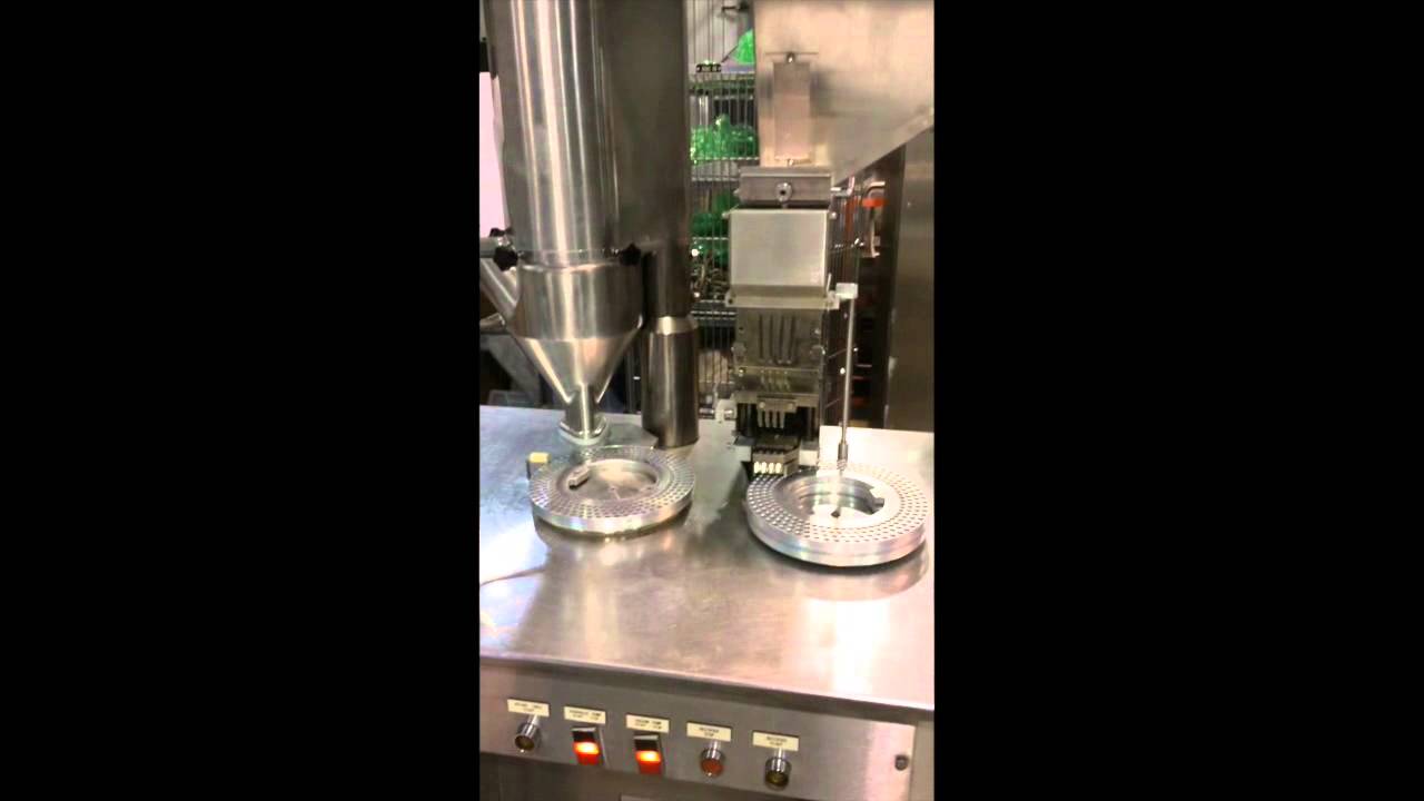 Capsugel Ultra 8 II Semi Automatic Capsule Filler - YouTube