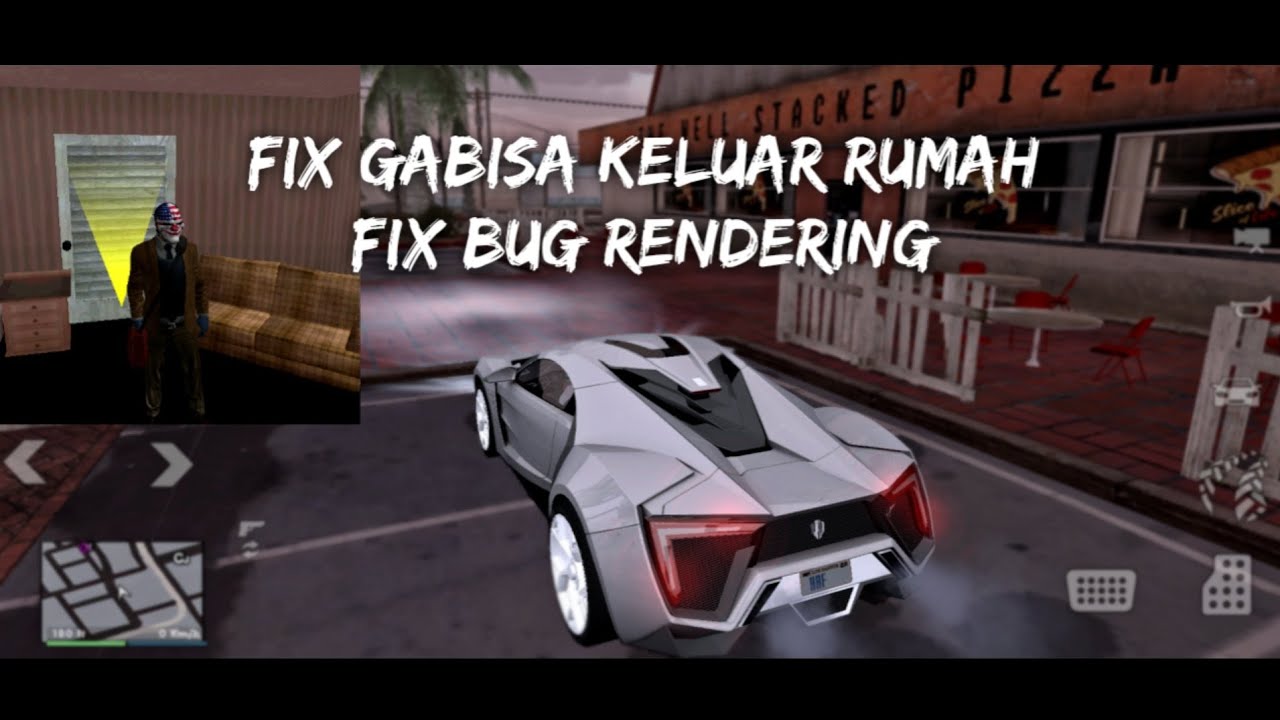 CARA FIX BUG RENDERING + GABISA KELUAR RUMAH CJ | GTA SA ANDROID ‼️ ...