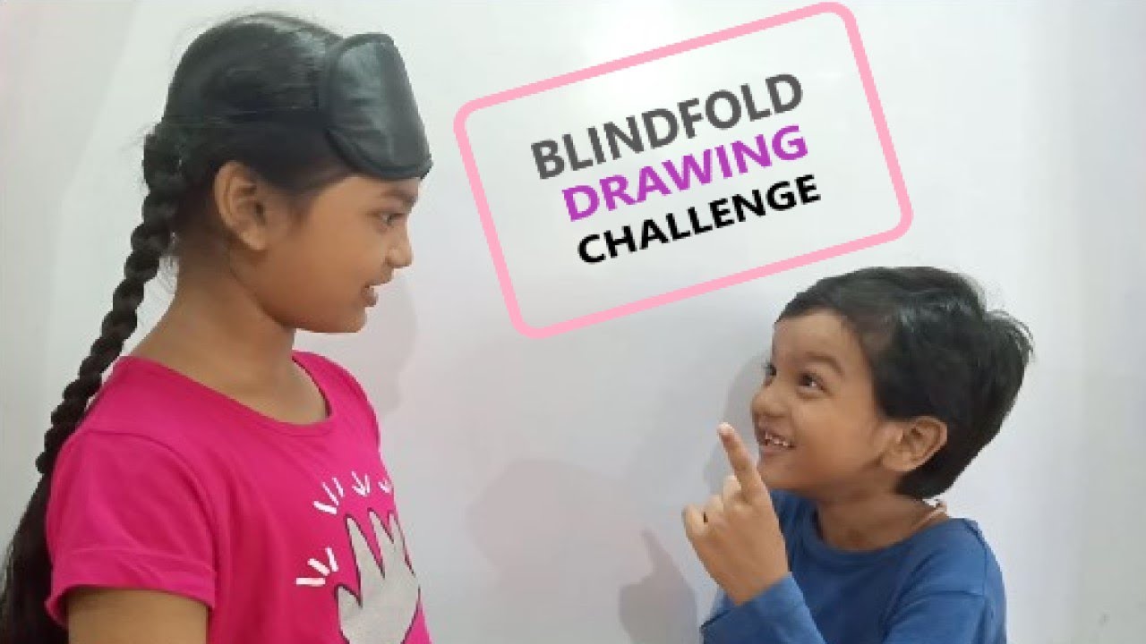 Blindfold Drawing Challenge!//Drawing Challenge//Funny Challenge ...