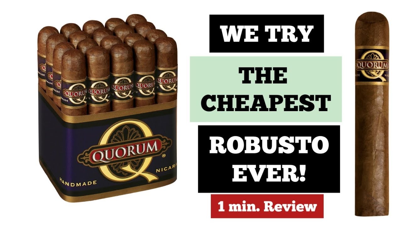 QUORUM Robusto Nicaraguan cigar review | cigars365.gr - YouTube