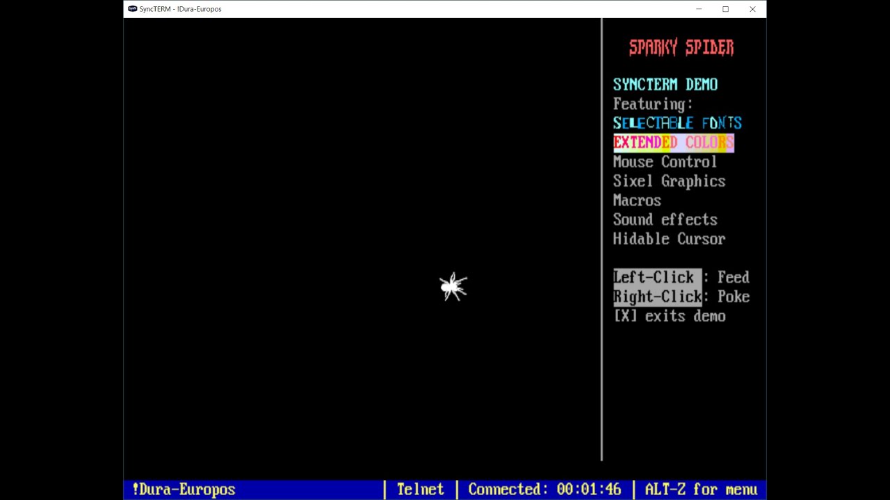SyncTERM DEMO - YouTube