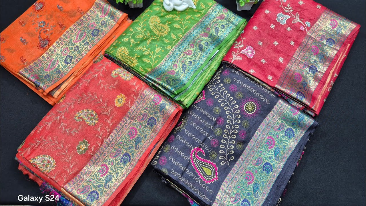 MIND-BLOWING Kosa Silk Embroidery Saree Designs You Won't Believe Exist ...