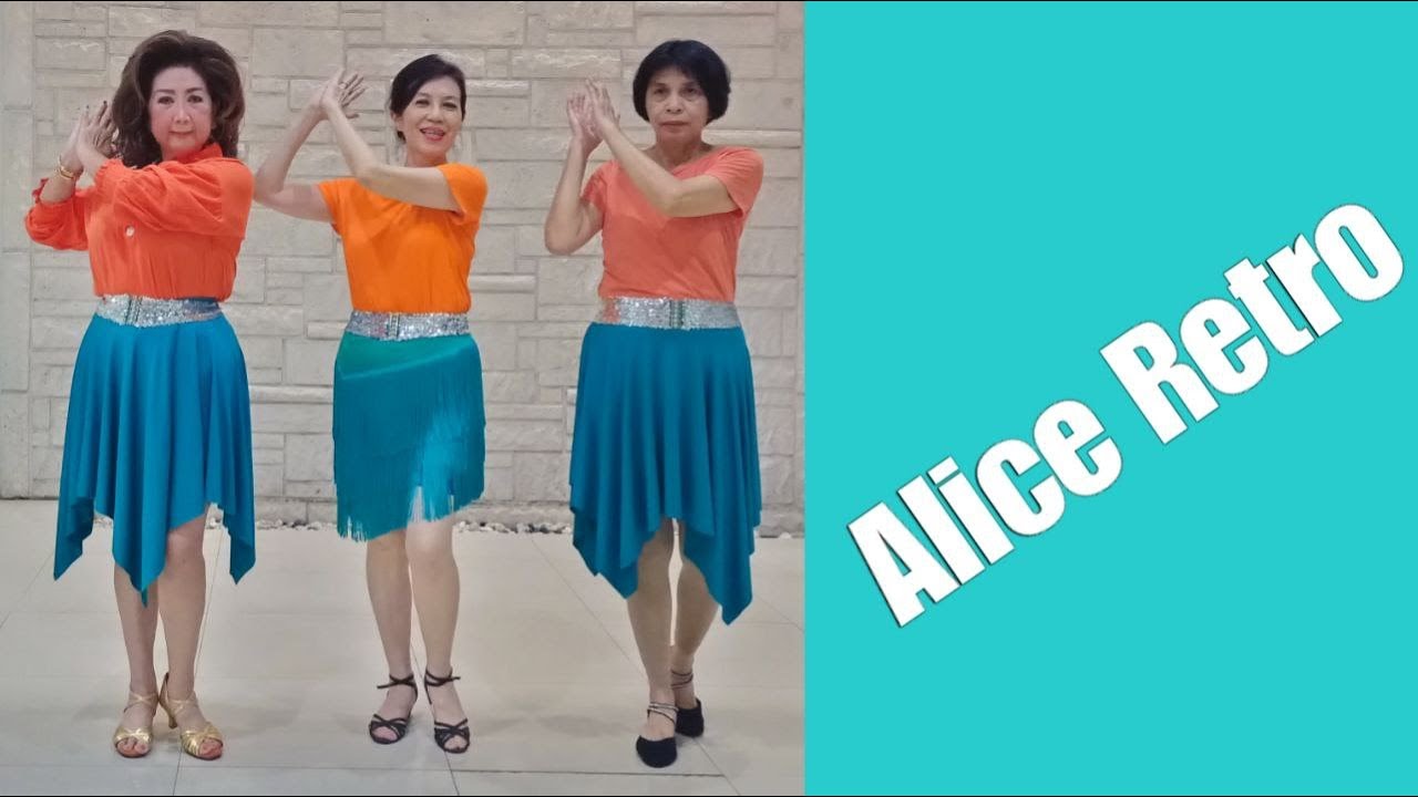 Alice Retro Line Dance (demo & count) - YouTube