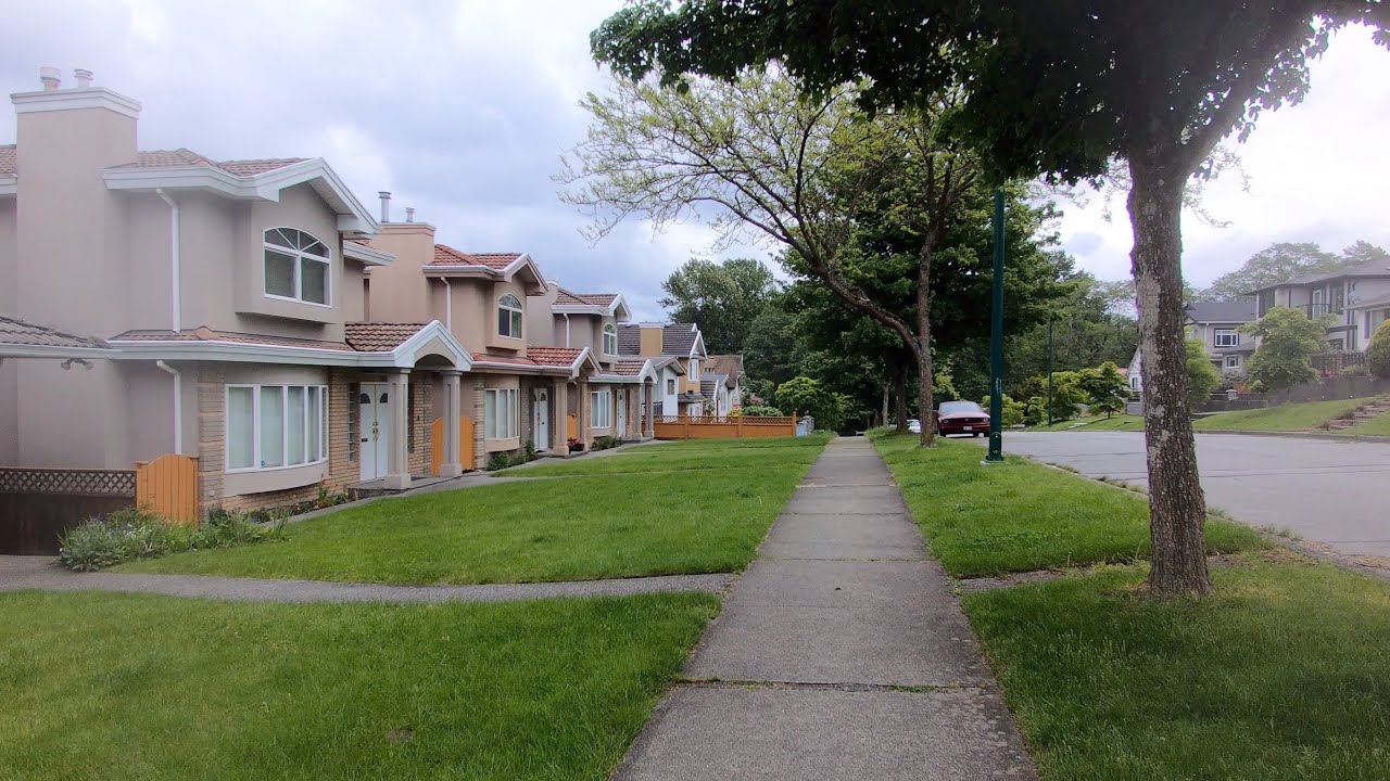 Vancouver BC Canada. Middle Class Neighbourhood. E23 E24 Avenue ...