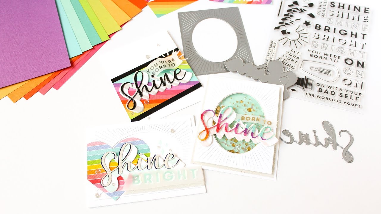 How To Create Rainbow Paper Pieced Die Cuts - Featuring Concord & 9th ...