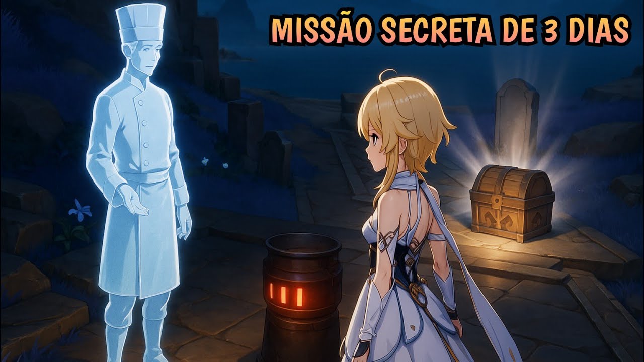 Missão secreta "Um fantasma obsecado com comida" | Genshin Impact ...
