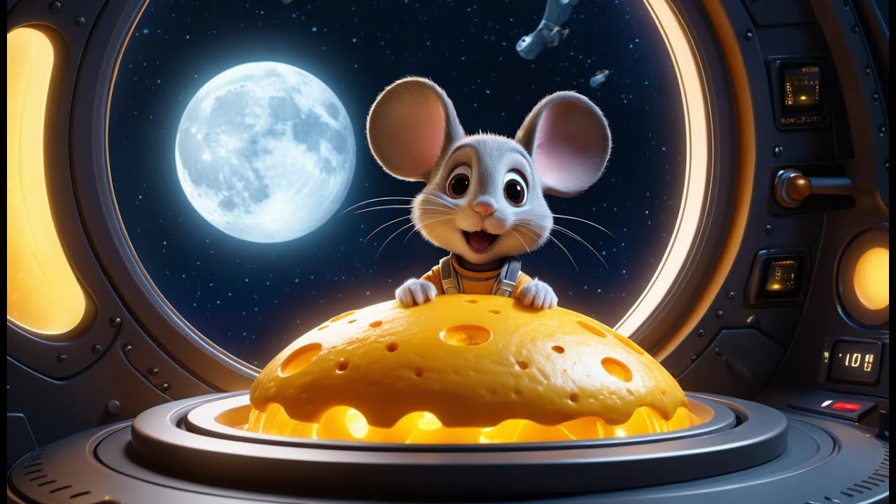 The Moon Mouse and His Cheese Rocket | Fun Nursery Rhyme for Kids ...