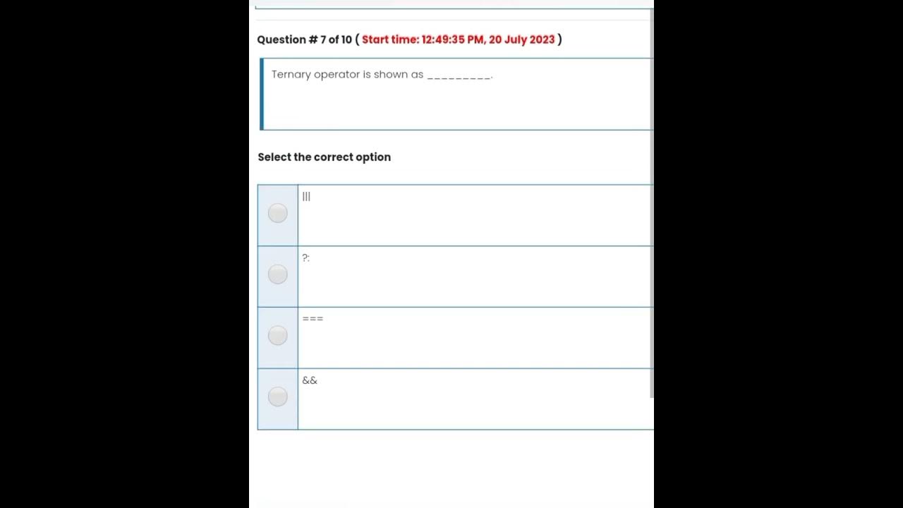 #cs201- introduction to programming (Quiz 04) #cs201 Quiz 04 spring ...