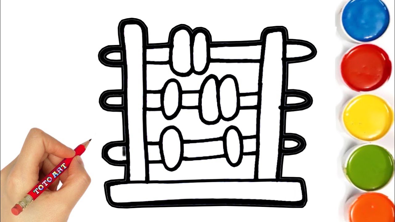 How to draw Tradition Calculator -Colouring for Kids & Toddlers |Draw ...
