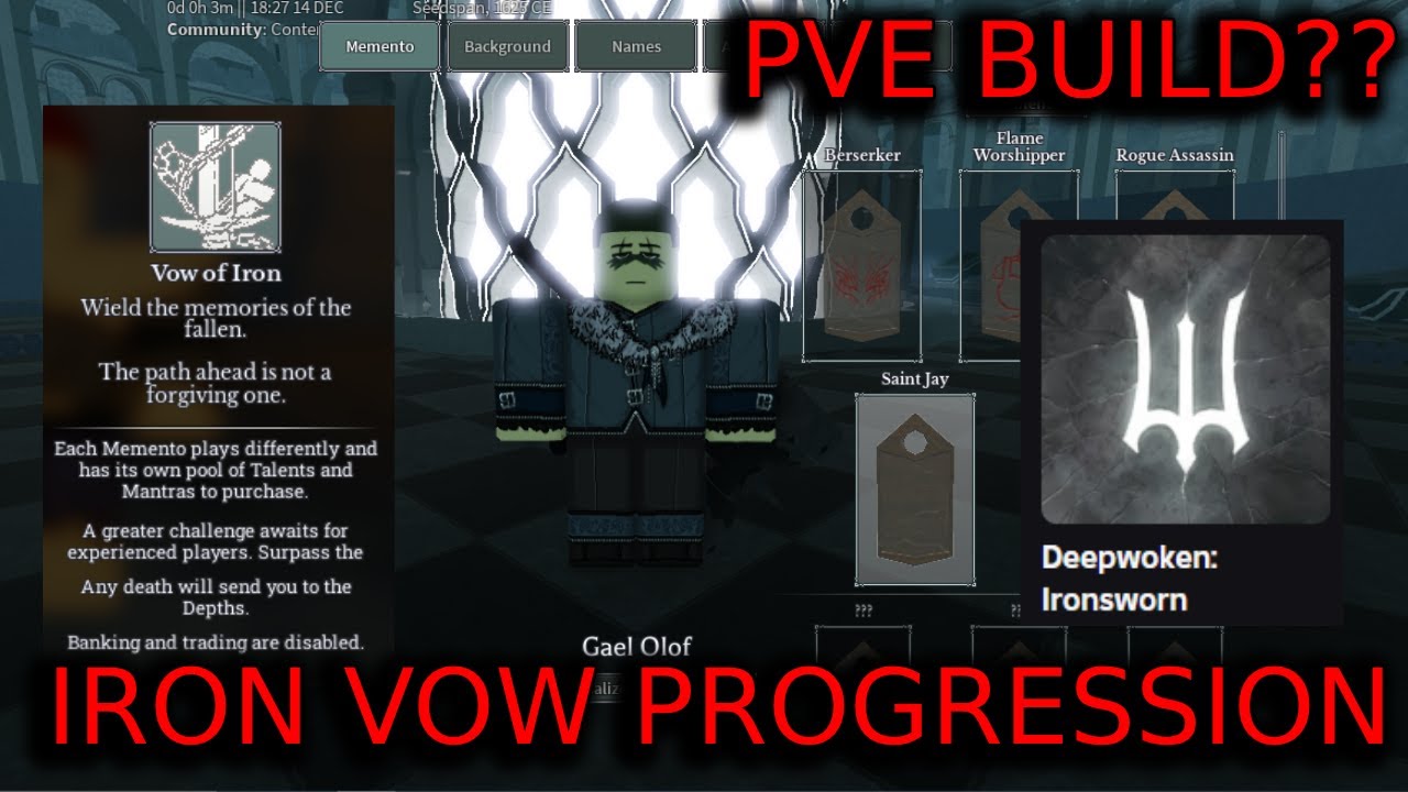 NEW VOW OF IRON FULL PROGRESSION | DEEPWOKEN - YouTube