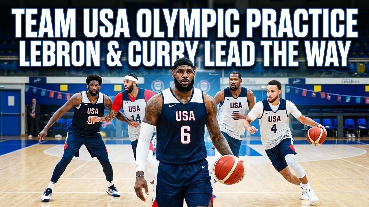 Team USA Basketball Practice Before vs. South Sudan! 🥇 2024 Paris ...