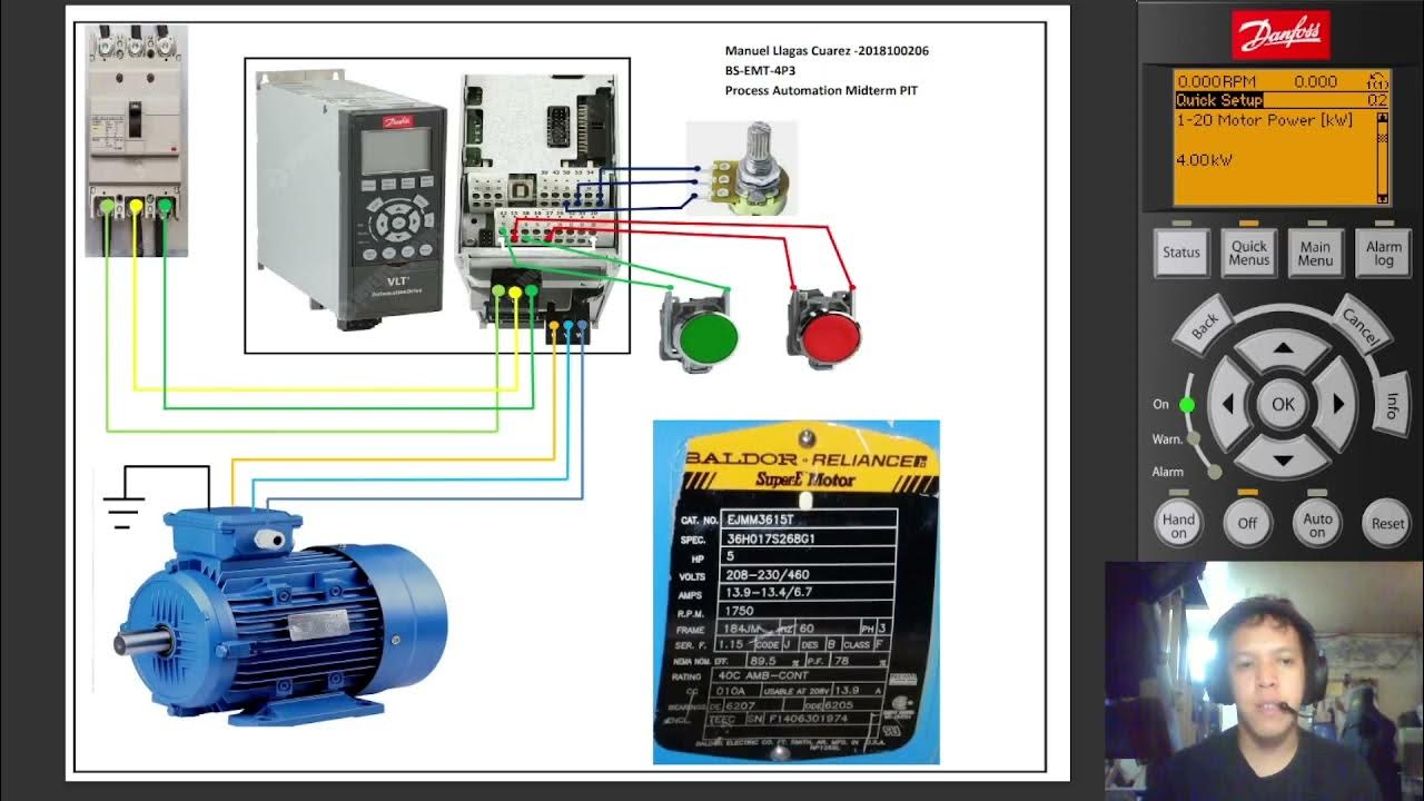 Programming Danfoss VLT Automation drive using LCP Simulator - YouTube