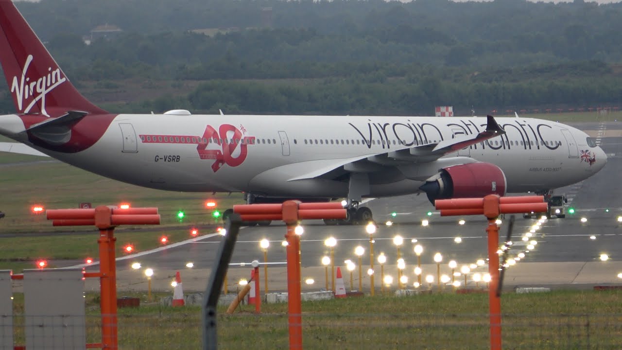 FARNBOROUGH AIRSHOW 2024. The Big 3 passenger jet departures. A350; 787 ...