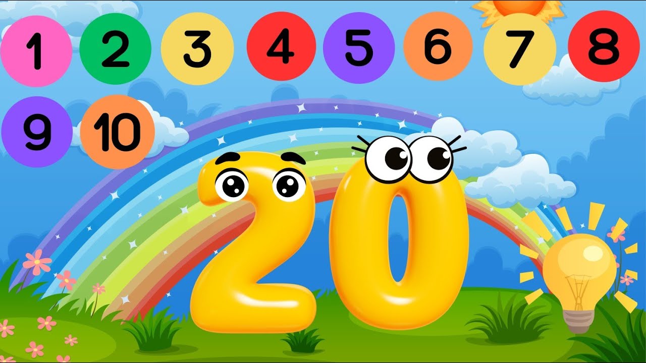 1 to 20 Number Names | 1 to 20 Counting for Kids | 1 To 20 Number ...