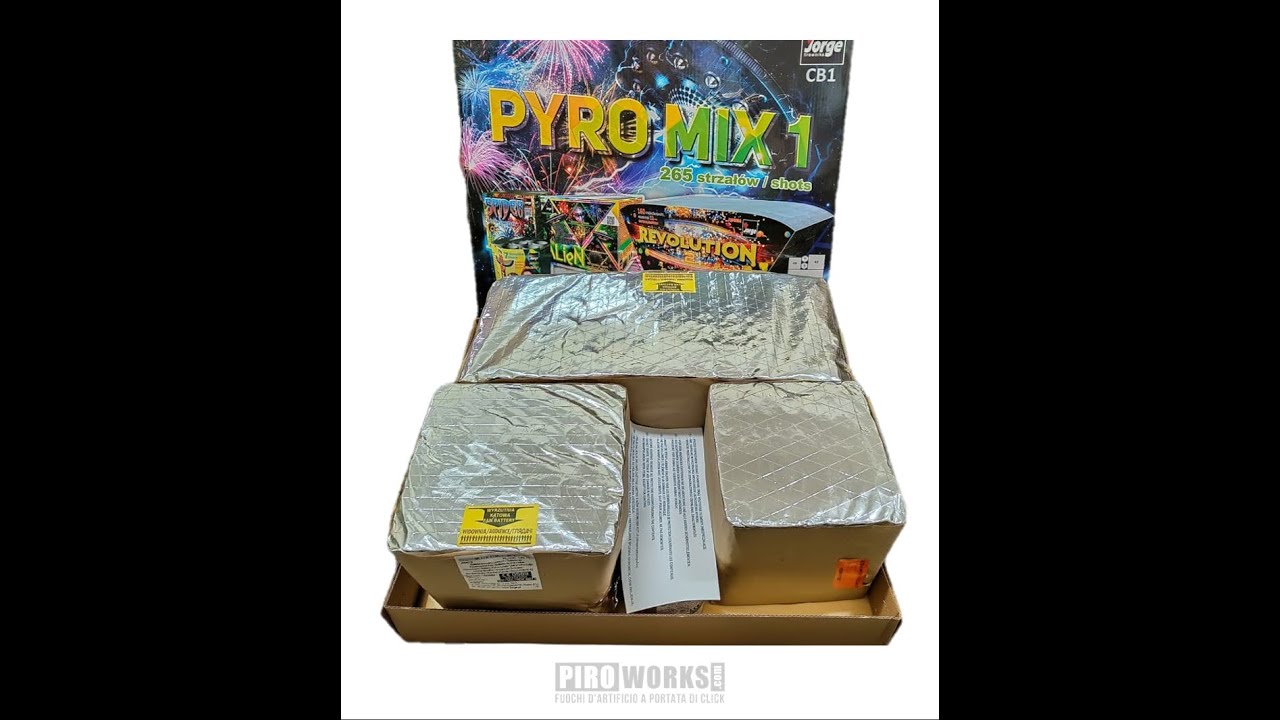 CB1 | PYRO MIX 1 265 COLPI | JORGE | piroworks.com - YouTube