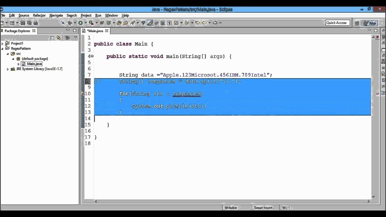 Regex Pattern in Java | Team MAST - YouTube