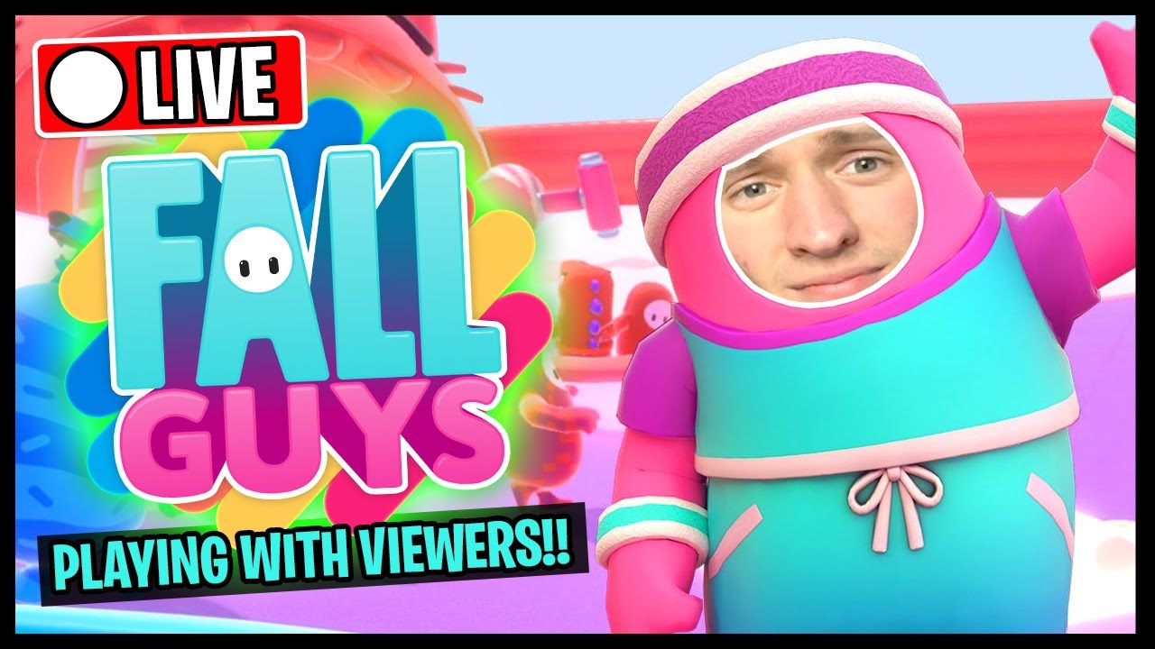 PLAYING FALL GUYS WITH VIEWERS!! - YouTube