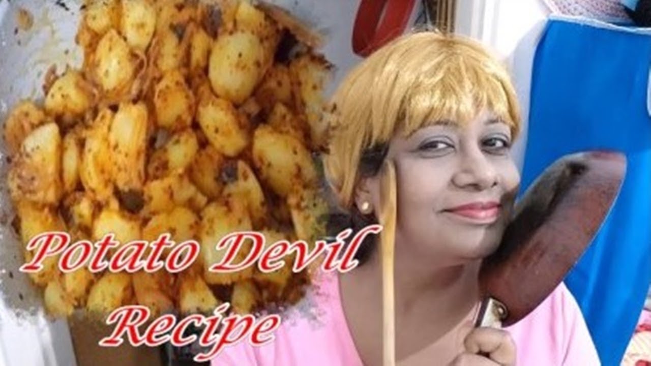 Potato Devil Recipe| Miss Romantic's Kitchen| අල තෙම්පරාදුවක් හදමු| how ...