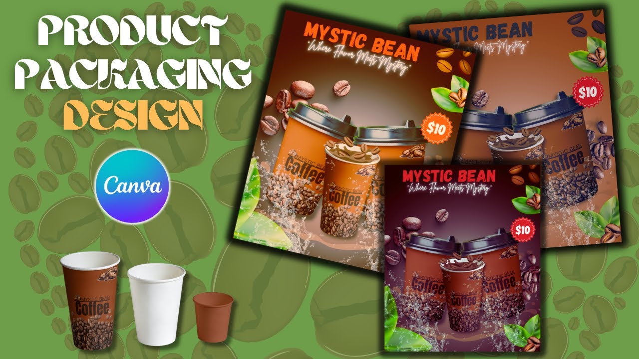 Product Packaging & Ads Poster Design In Canva | Poster Design In Canva Tutorial | Ad Poster ...