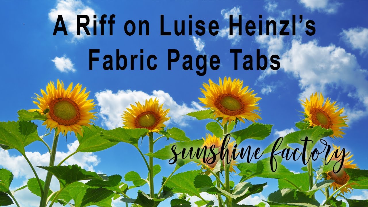 A Riff On Luise Heinzl's Fabric Tabs - YouTube